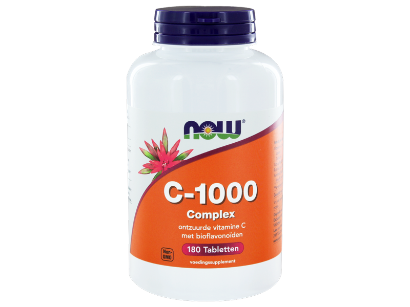 NOW Vitamine C 1000 mg Complex (180 tabletten) | Goede vitamine C