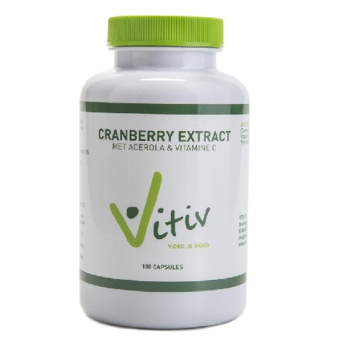 Vitiv Cranberry Extract | Met Acerola en Vitamine C